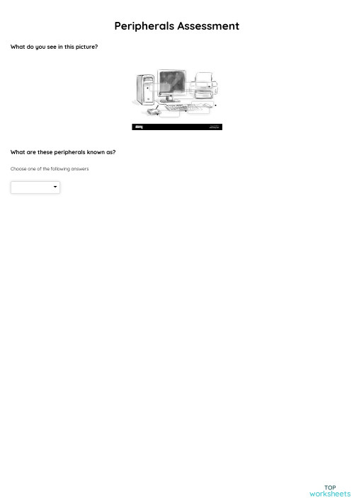 Peripherals Assessment. Interactive worksheet | TopWorksheets