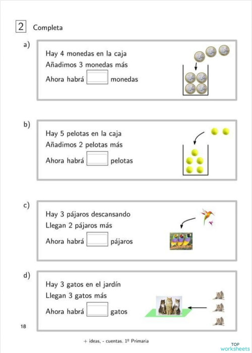 1 er grado. Ficha interactiva | TopWorksheets