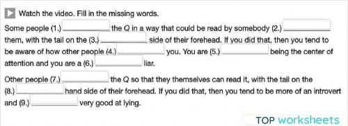 Int04U11LA video. Interactive worksheet | TopWorksheets