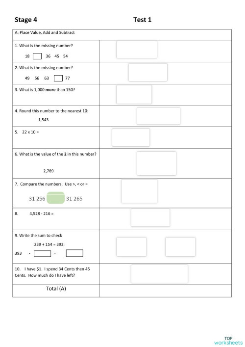 Natural numbers: interactive worksheets and online exercises ...