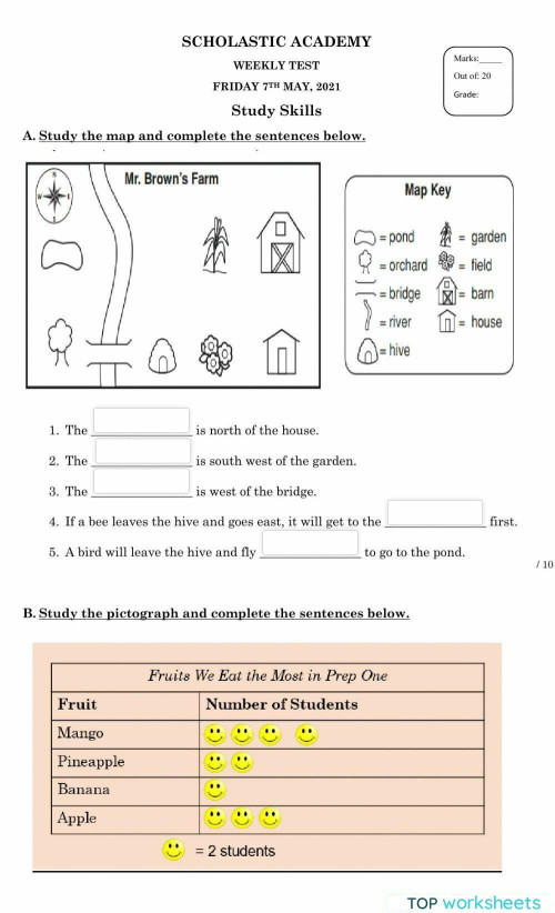 Study Skills. Interactive worksheet | TopWorksheets