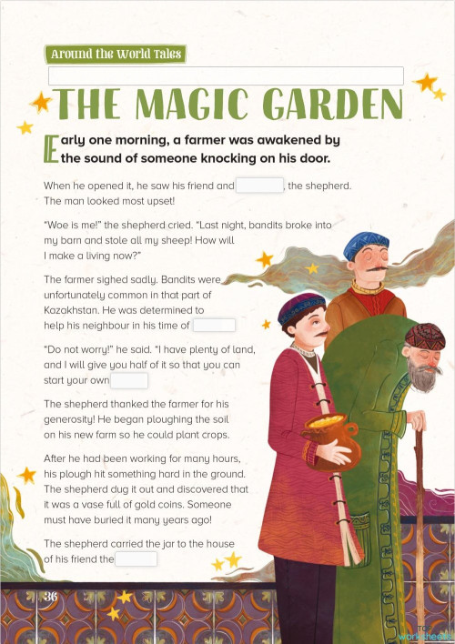 The Magic Garden. Interactive worksheet | TopWorksheets