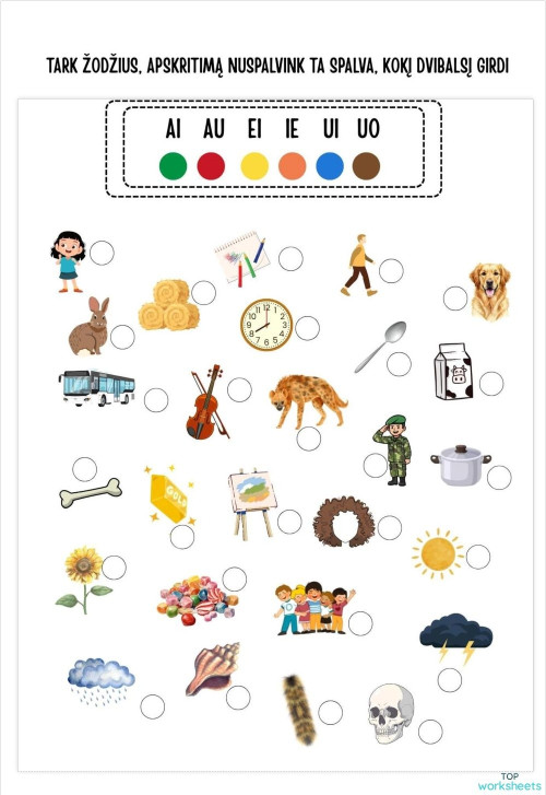 Daiktavardžių linksniai. Interactive worksheet | TopWorksheets