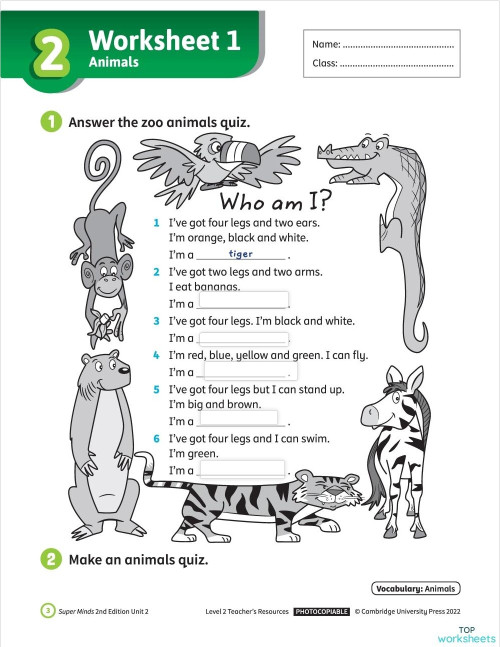 Homework - Unit 2 - Riddles. Interactive worksheet | TopWorksheets