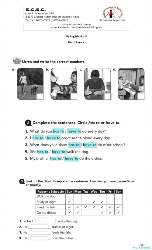 Mock test: interactive worksheets and online exercises | TopWorksheets