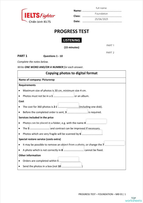 ECCE WRITING 2021. Interactive worksheet | TopWorksheets