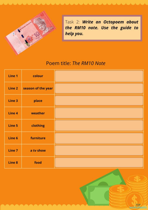 1 Sigma Octopoem Ex 1. Interactive worksheet | TopWorksheets