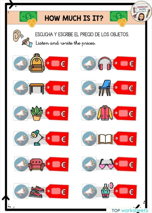 How much is it?. Interactive worksheet | TopWorksheets