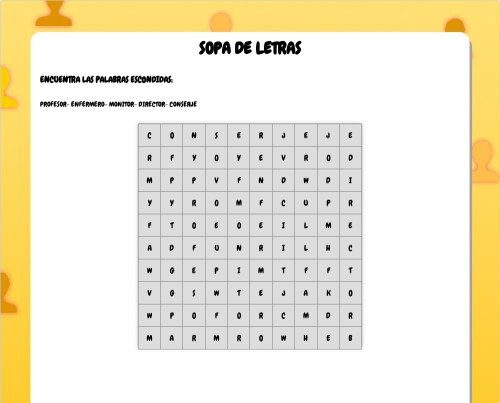 SOPA DE LETRAS. Ficha interactiva | TopWorksheets