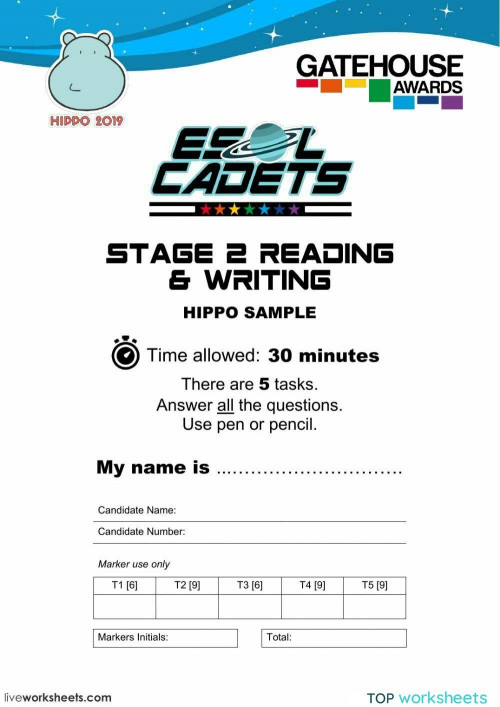 Stage 2 R-W. Interactive worksheet | TopWorksheets