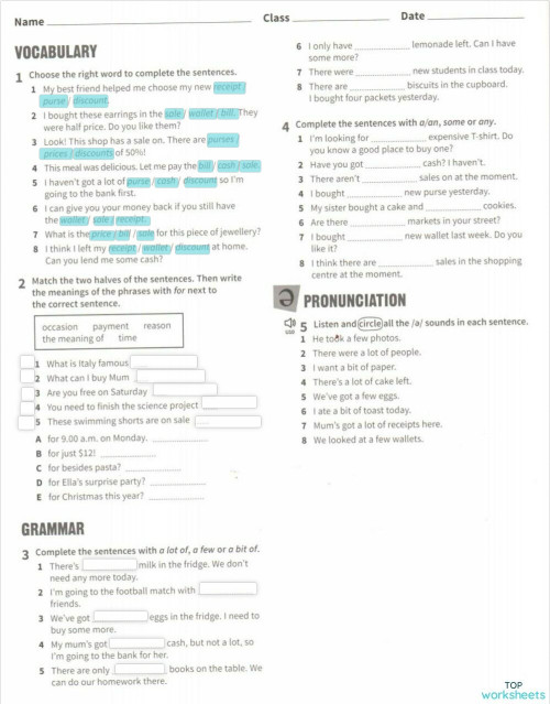 Prepare 6 Unit 10 Interactive Worksheet Topworksheets
