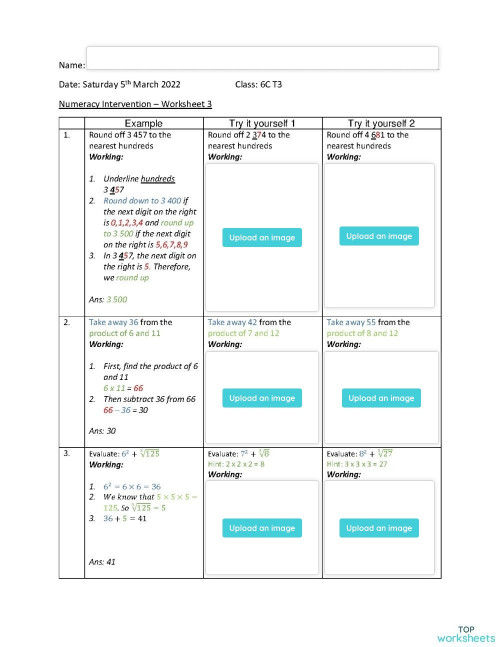 NU-INT Y6C T3 WEEK3. Interactive worksheet | TopWorksheets
