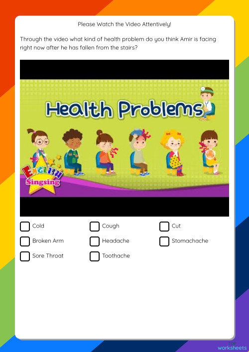 Please Watch the Video Attentively!. Interactive worksheet | TopWorksheets