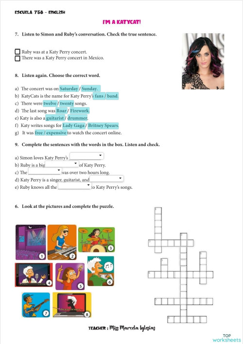 Unit 1 - 05 - Listening. Interactive worksheet | TopWorksheets