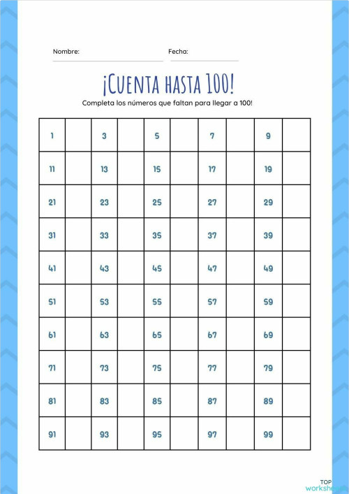 tablero del 200 al 299. Ficha interactiva | TopWorksheets