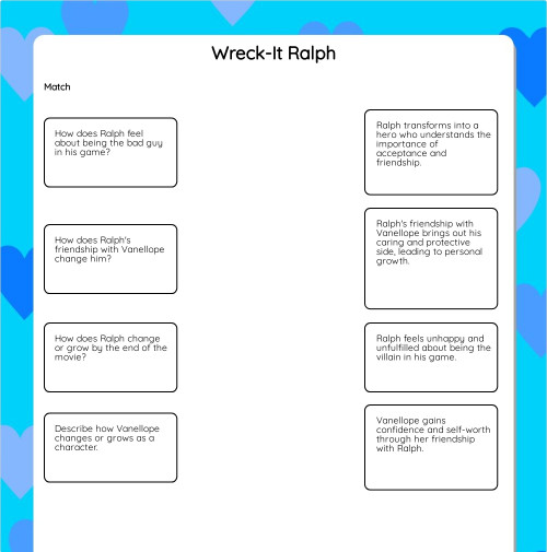 Wreck-It Ralph. Interactive worksheet | TopWorksheets
