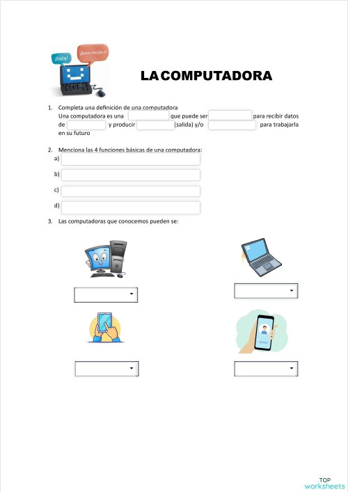 El internet. Ficha interactiva | TopWorksheets