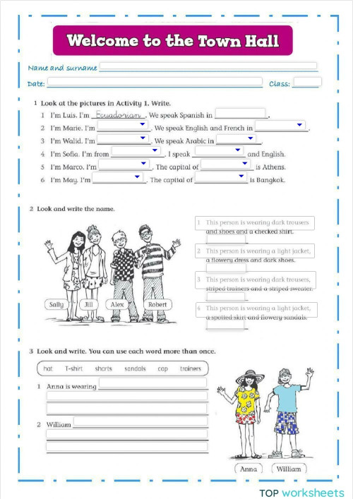 ROOFTOPS 6 - STARTER UNIT - test. Interactive worksheet | TopWorksheets