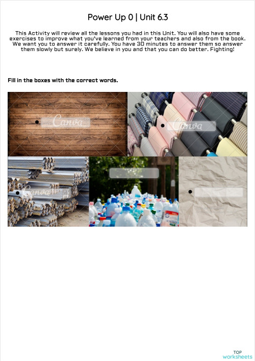 Power Up 0 | Unit 6.3. Interactive worksheet | TopWorksheets