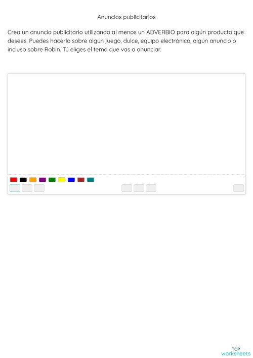 Anuncios publicitarios. Ficha interactiva | TopWorksheets