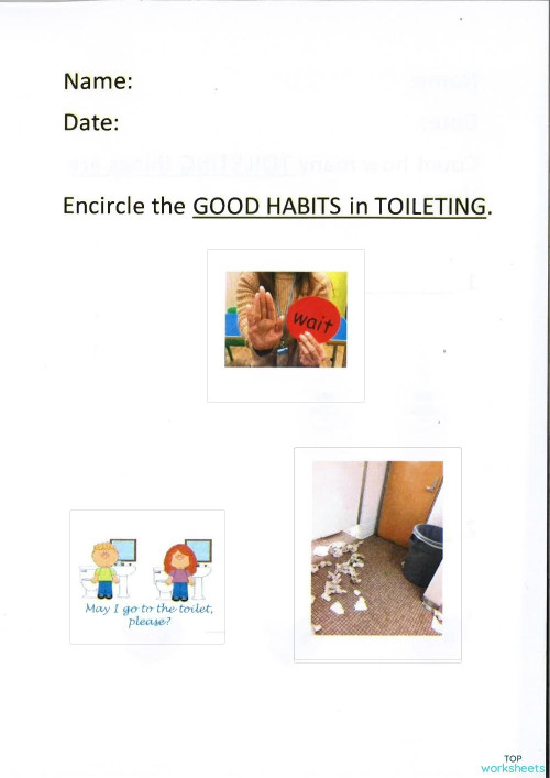 Good habits. Interactive worksheet | TopWorksheets