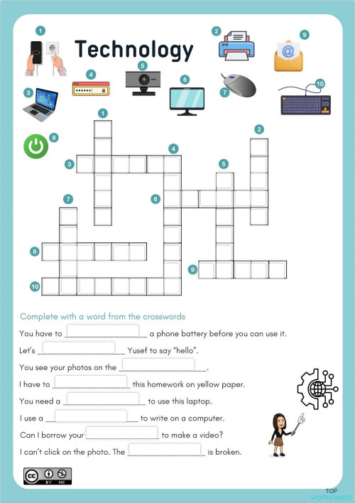 technology. Interactive worksheet | TopWorksheets