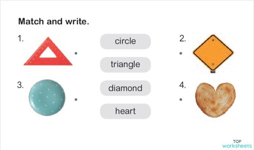 Shape hunt. Interactive worksheet | TopWorksheets