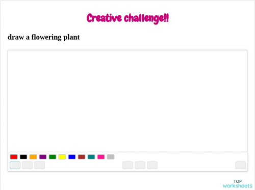 Creative challenge!!. Interactive worksheet | TopWorksheets