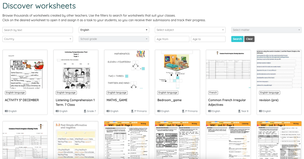 Help on Discover worksheets | TopWorksheets