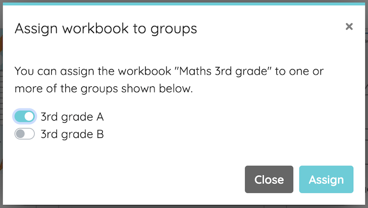 Help on How to assign a workbook to your groups | TopWorksheets