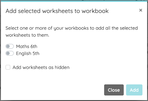 Help on Assign multiple worksheets to your workbooks | TopWorksheets