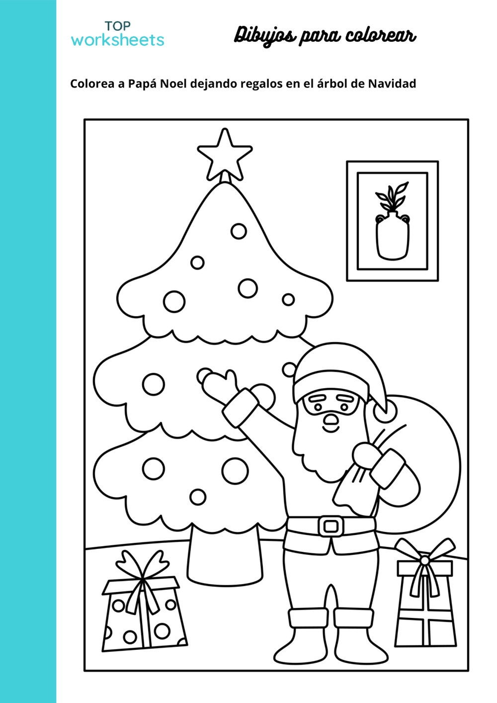 Regalos De Navidad Para Colorear Gratis