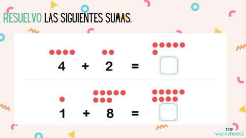 Practica sumas de 1 cifra, ficha para imprimir | TopWorksheets
