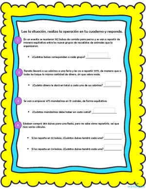 Fichas para imprimir de divisiones | TopWorksheets