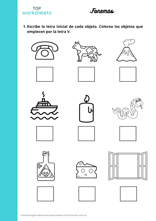 Hojas De Trabajo De Fonética Imprimibles Gratuitas Para Primer Grado