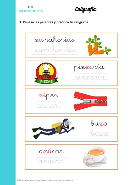 Letra M, ficha para imprimir | TopWorksheets