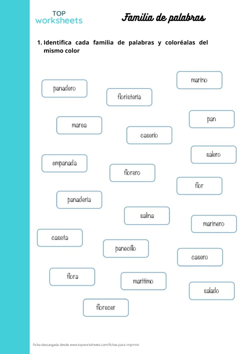Hojas De Trabajo De La Familia De Palabras Ob Plantillas De Hojas De
