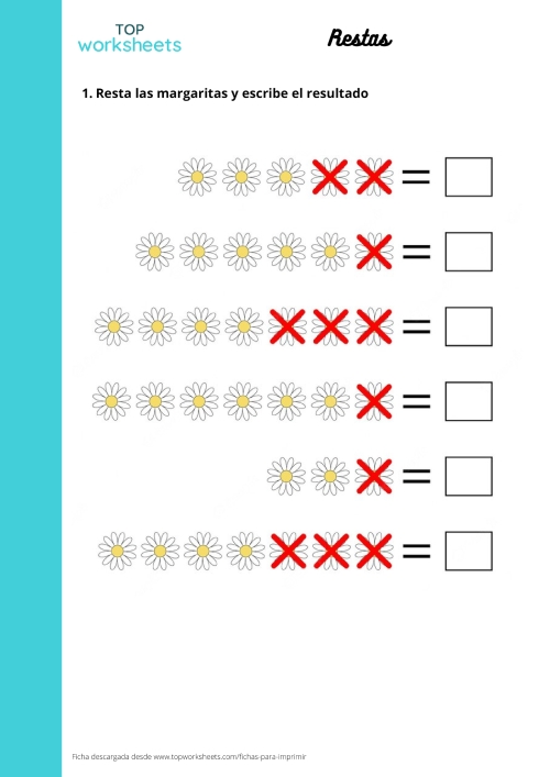 Une las restas, ficha para imprimir | TopWorksheets